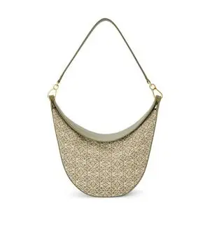 Loewe Luna Bag In Anagram Jacquard And Classic Calfskin