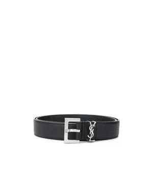 Saint Laurent Logo Square Buckle Belt