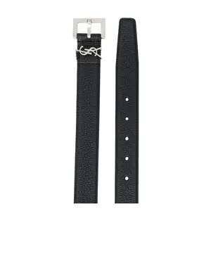 Saint Laurent Logo Square Buckle Belt