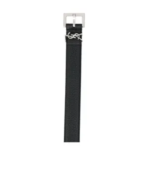 Saint Laurent Logo Square Buckle Belt