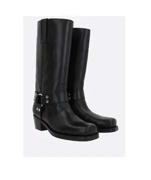 Paris Texas Square Toe Studded Ankle Boots