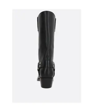 Paris Texas Square Toe Studded Ankle Boots