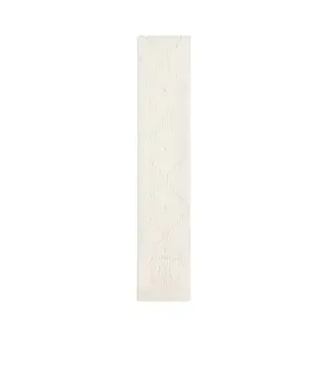 Celine Fair Isle Scarf In Alpaca Wool Pointelle