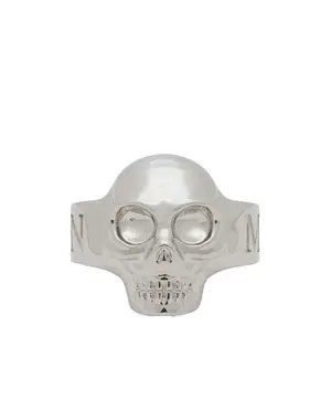 Alexander McQueen Skull Slip-on Ring - Gray
