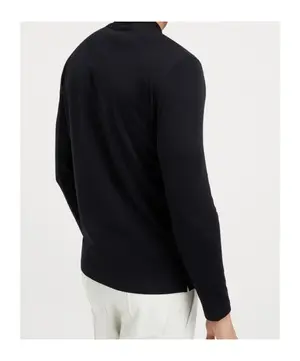 Brunello Cucinelli Mock-neck Cotton T-shirt