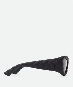 Bottega Veneta Intrecciato Rectangular Sunglasses