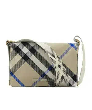 Burberry Checked Foldover Crossbody Bag - Moss Color
