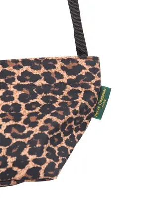 HERVE CHAPELIER Leopard Print Shoulder Bag
