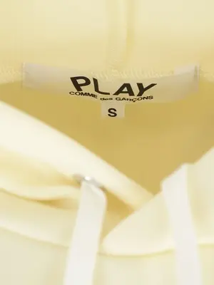 Play Comme Des Garcon Embroidered Heart Logo Hoodie