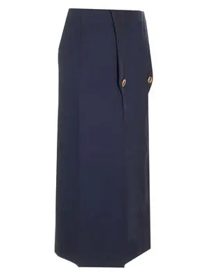 Chloé Slit Detail Midi Skirt