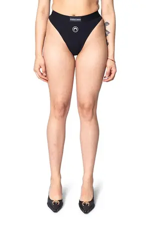 MARINE SERRE Moon Logo Stretched Jersey High-waist Briefs