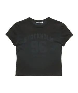 Acne Studios Logo-print Short-sleeve T-shirt - Black