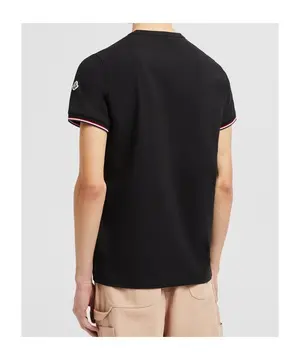 Moncler Striped Trim Crewneck T-shirt