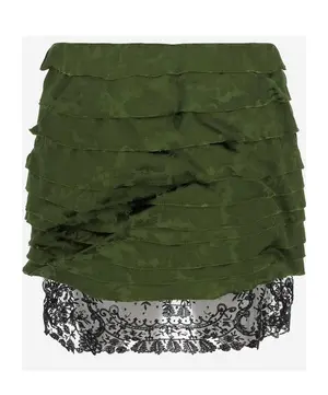 Saint Laurent Patterned Skirt