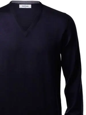 GRAN SASSO V-neck Knitted Pullover
