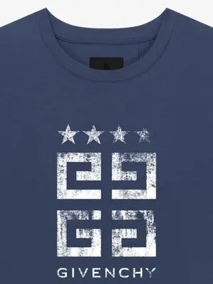 Givenchy Faded 4g Logo Printed Crewneck T-shirt