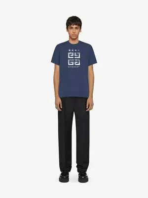 Givenchy Faded 4g Logo Printed Crewneck T-shirt