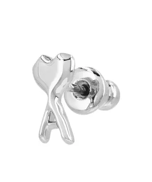 AMI Paris De Coeur Hammered Earrings