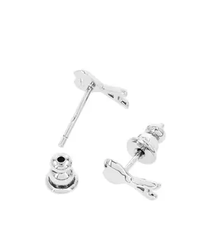 AMI Paris De Coeur Hammered Earrings