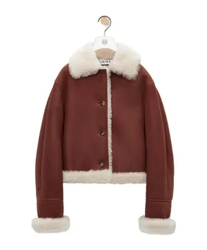 Loewe Long-sleeved Button-up Jacket - White/brown