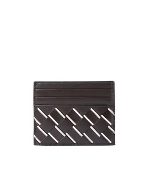 Bottega Veneta Intrecciato Credit Card Case - Black