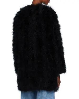 YVES SALOMON Feather Jacket - Black