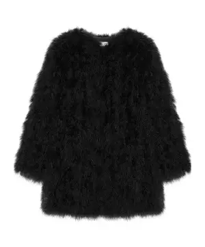 YVES SALOMON Feather Jacket - Black