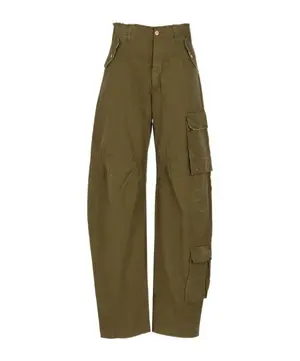 DARKPARK Distressed Wide Leg Cargo Jeans - Green