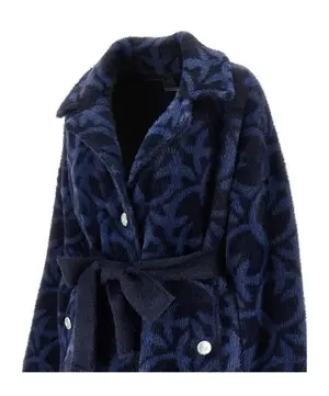 Pinko Pattern Belted Buttoned Coat