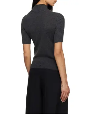 Khaite Cecil Mock-neck Knitted Sweater