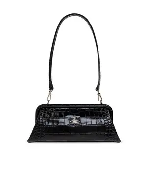 VIVIENNE WESTWOOD Orb Plaque Embossed Shoulder Bag