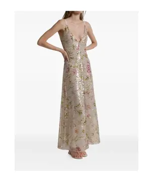 Alberta Ferretti V-neck Dress