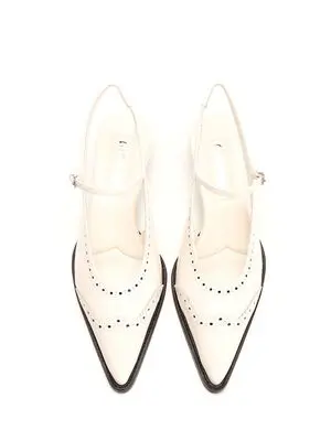 Miu Miu Brogue Slingback Heeled Pumps