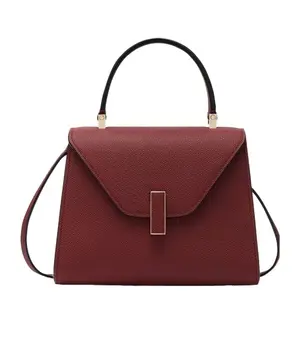 VALEXTRA Iside Foldover Mini Top Handle Bag - Red