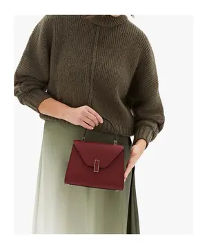 VALEXTRA Iside Foldover Mini Top Handle Bag