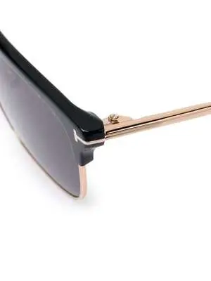 TOM FORD Lee Square-frame Tortoiseshell Sunglasses