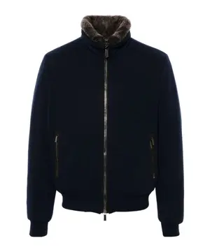 MOORER Long Sleeve Down Jacket - Black