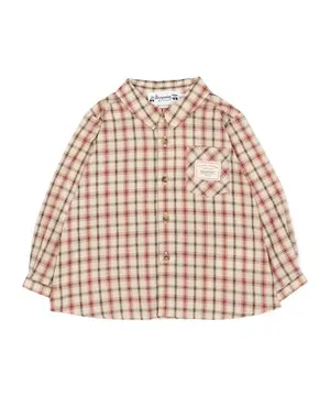 Bonpoint Check-pattern Shirt - Nude