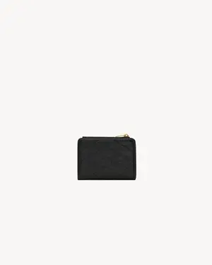 Saint Laurent Niki Bi-fold Wallet In Vintage Leather