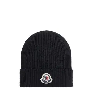 Moncler Wool Beanie - Black