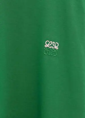 Loewe Anagram-embroidered T-shirt - Green