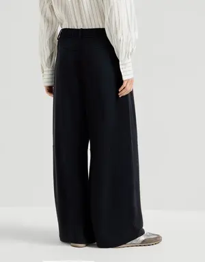 Brunello Cucinelli Cotton And Silk Interlock Track Trousers