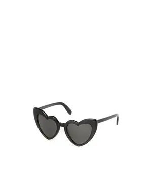 Saint Laurent Heart-shaped Logo Sunglasses
