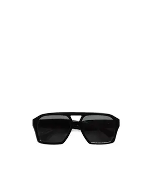 Bottega Veneta Aviator Sunglasses - Black/gray