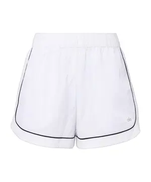 Alo Yoga Striped Detail Shorts - White