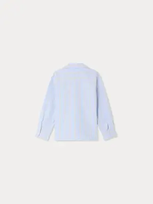 Bonpoint Mael Organic Cotton Striped Shirt