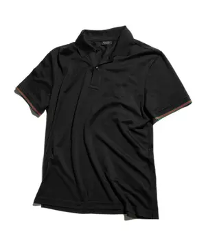 Gucci Silk Jersey Polo Shirt With Web