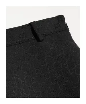 Gucci Gg Cotton Blend Mini Skirt