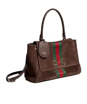 Gucci Paparazzo Medium Top Handle Bag - Dark Brown