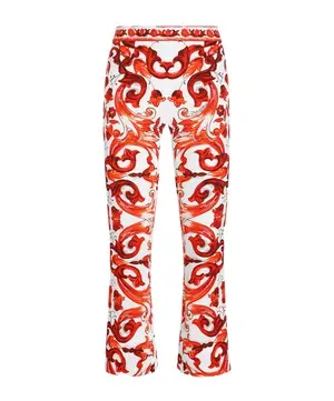 Dolce & Gabbana Majolica Printed Flare Trousers